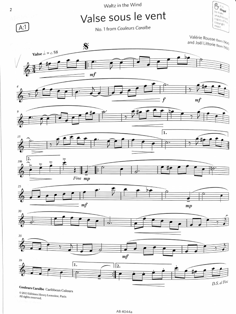 V_Rousse_J_Littorie_-_Valse_Sous_le_Vent | PDF V_Rousse_J_Littorie_-_Valse_Sous_le_Vent | PDF