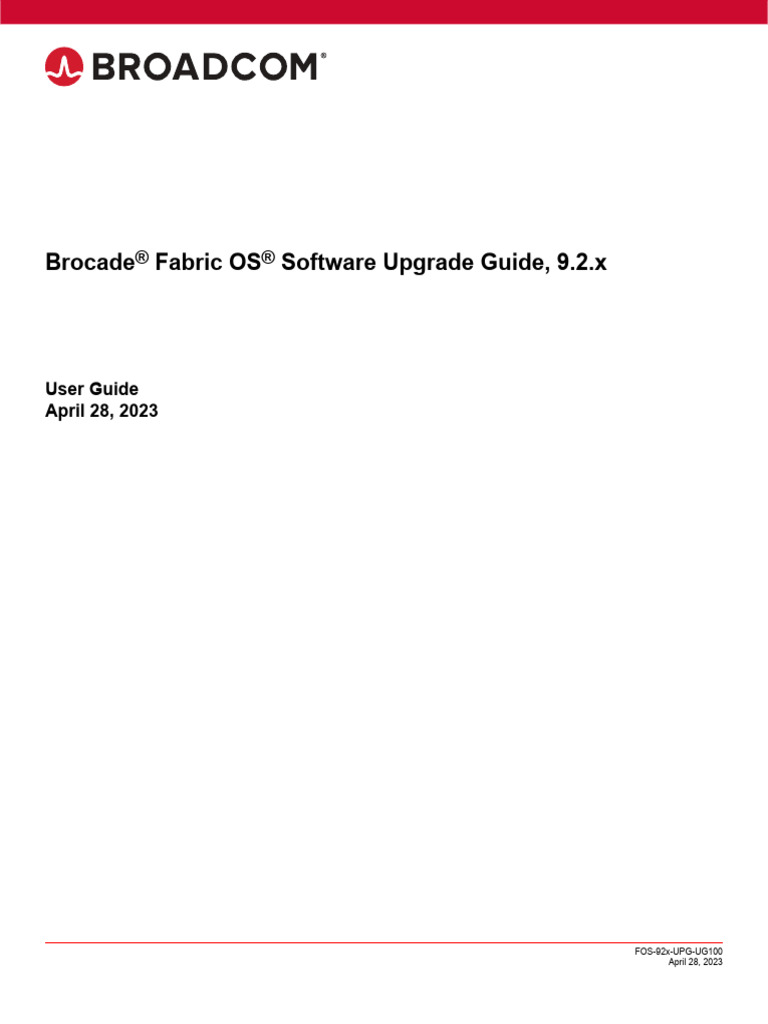Fabric Os 9.2.x Software Upgrade Guide PDF | PDF | File Transfer Protocol | Usb Flash Drive