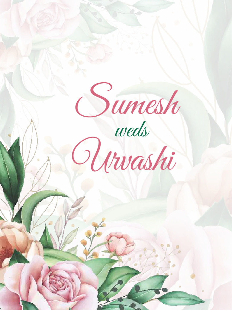 Wedding Invite: Sumesh & Urvashi | PDF