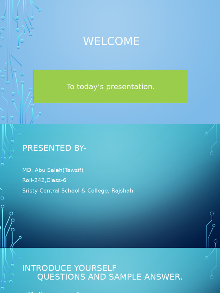 Welcome: To Today's Presentation | PDF