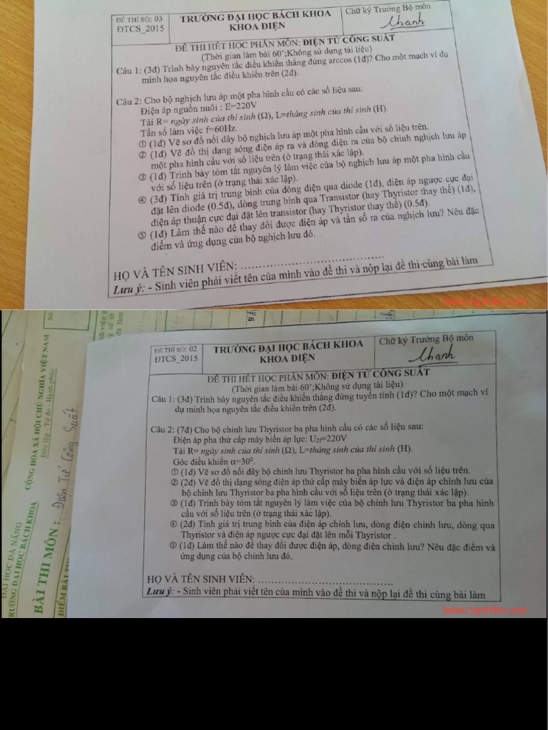 [Topthithu.com] Tong Hop de Thi Cuoi Ki Mon Dien Tu Cong Suat - Dai Hoc ...