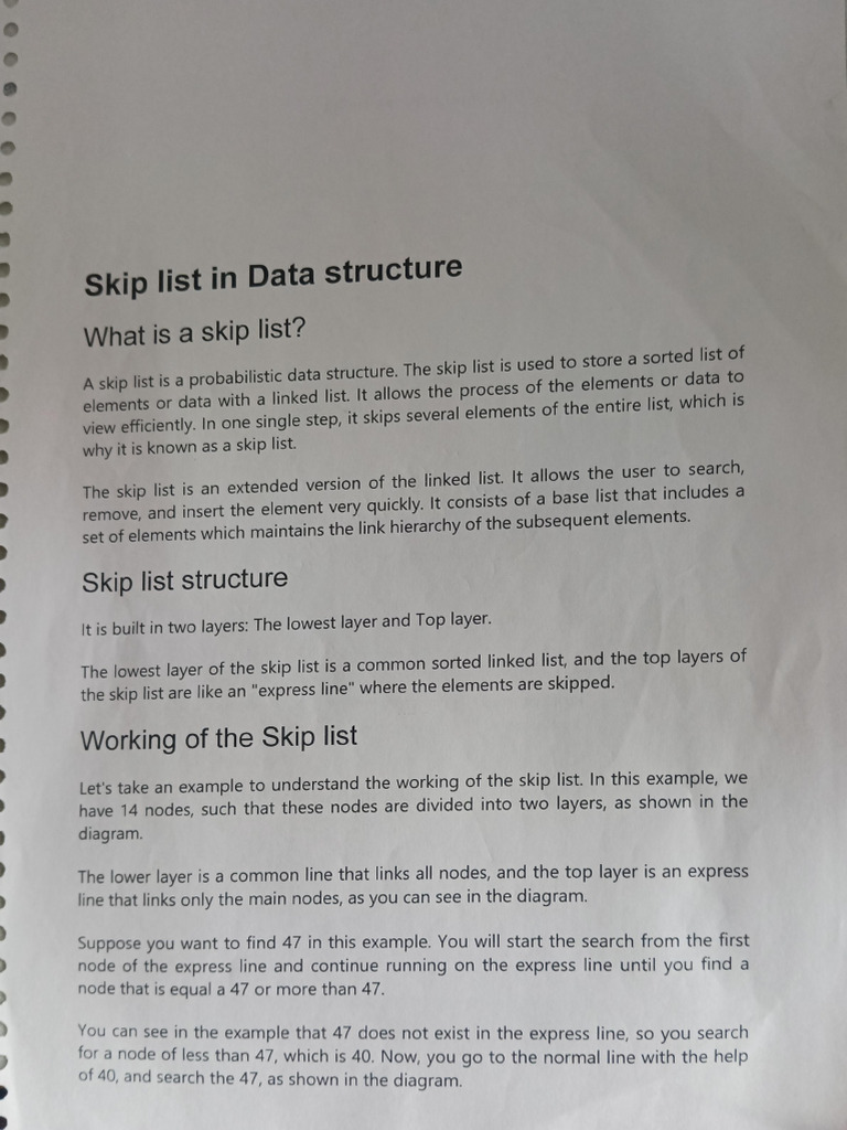 Skip List and Tries | PDF