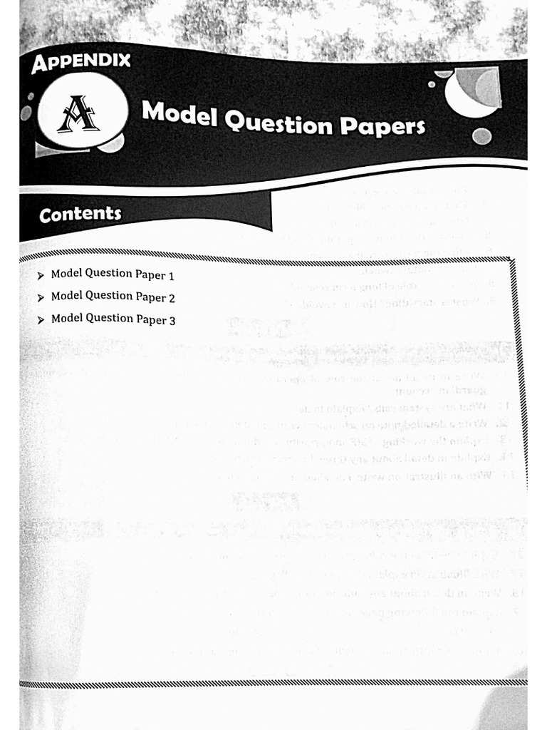 OS Model Question Papers | PDF