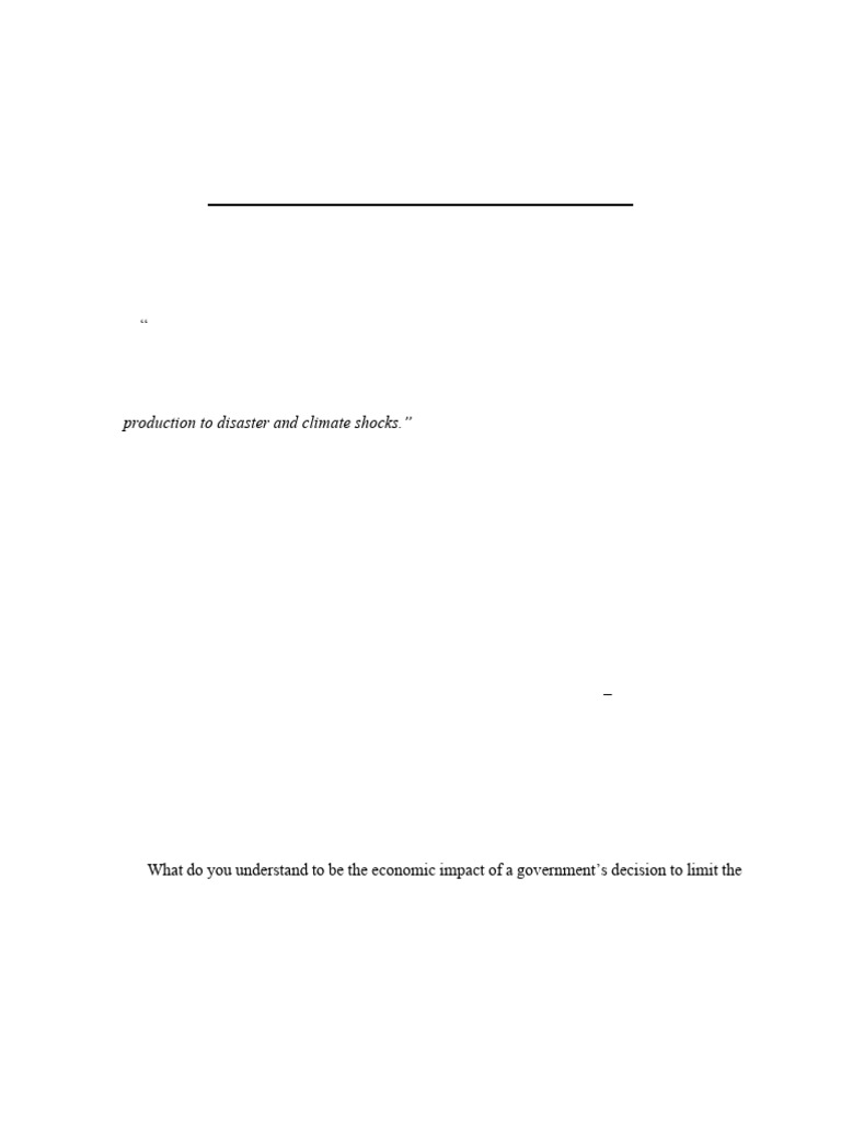 ECON 1001 Tutorial Sheet 2 Semester I 2024 - 25 | PDF