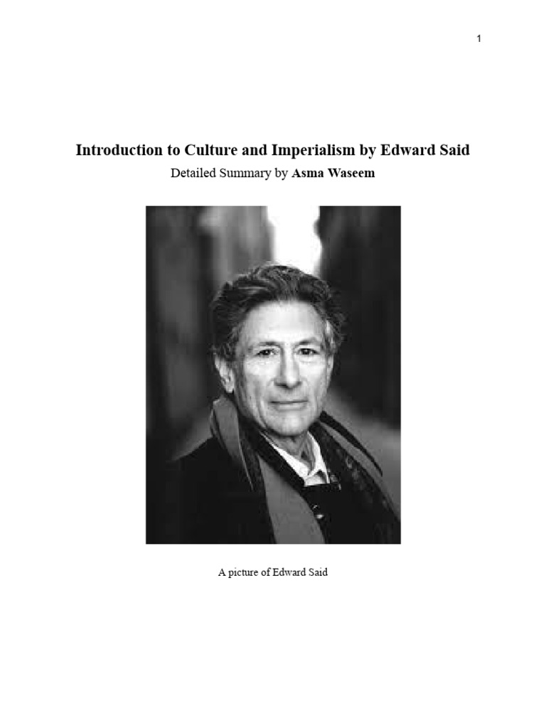 A Summary To Introduction To Culture and | PDF | Imperialism | Colonialism