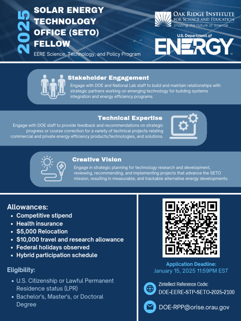 DOE-EERE-STP-SETO-2025-2100 Flyer | PDF