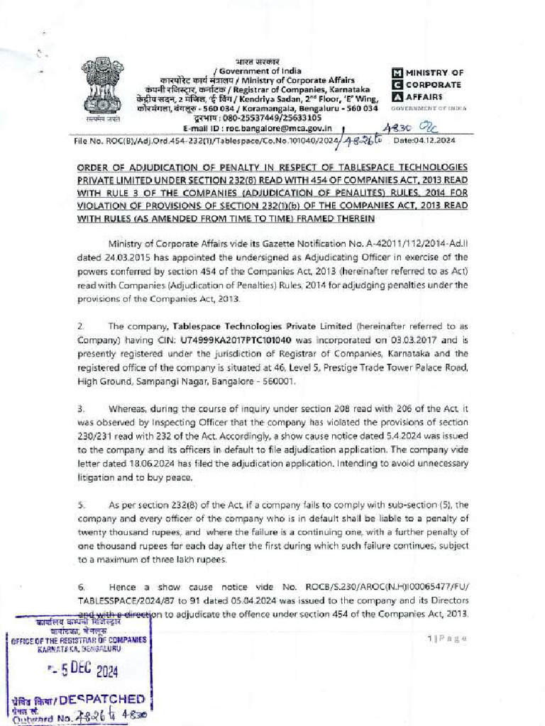 Tablespace Technologies PVT LTD 20241213 | PDF