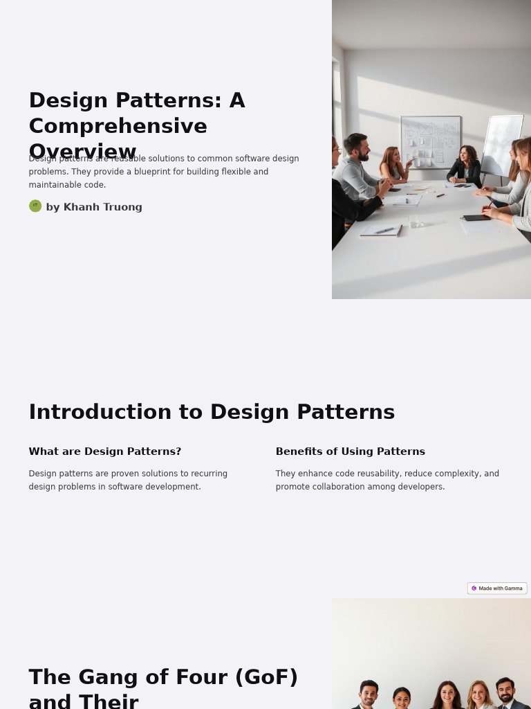 Design Patterns A Comprehensive Overview | PDF | Class (Computer ...