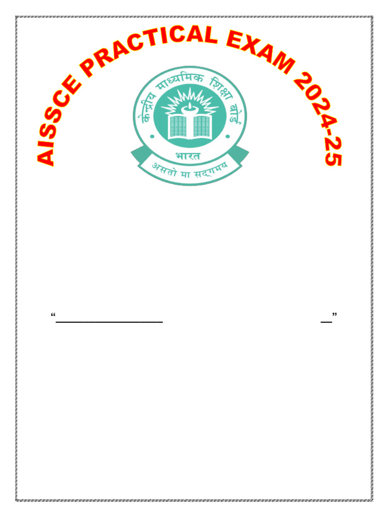 Cs Project Report Title Pages | PDF