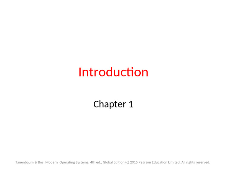 Chapter01 Introduction | PDF