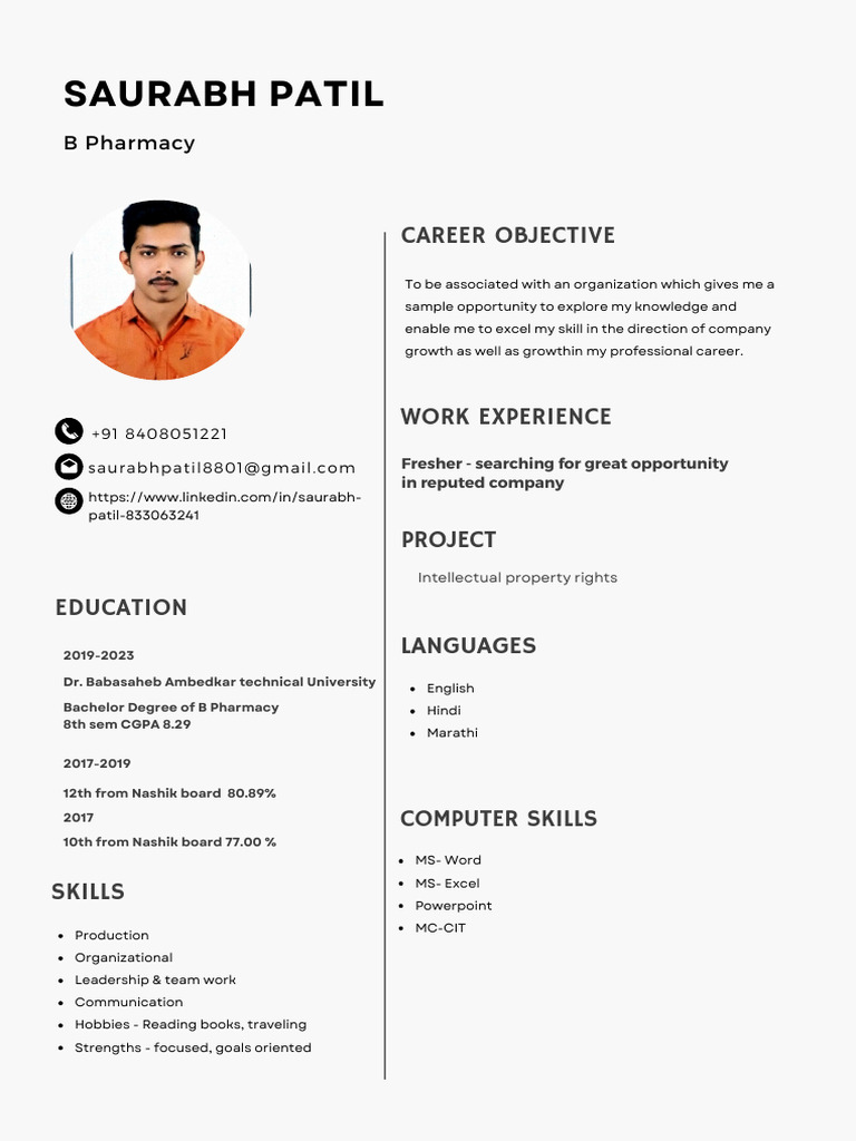 Saurabh Patil Resume | PDF