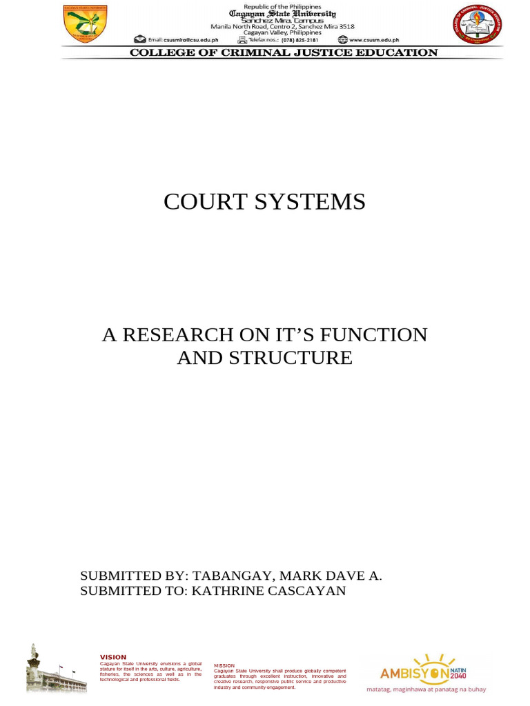 Court System Pcjs 2 | PDF | Appeal | Witness