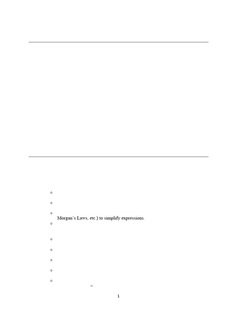 Lecture 03 Boolean Algebra | PDF | Boolean Algebra | Teaching Mathematics Lecture 03 Boolean Algebra | PDF | Boolean Algebra | Teaching Mathematics
