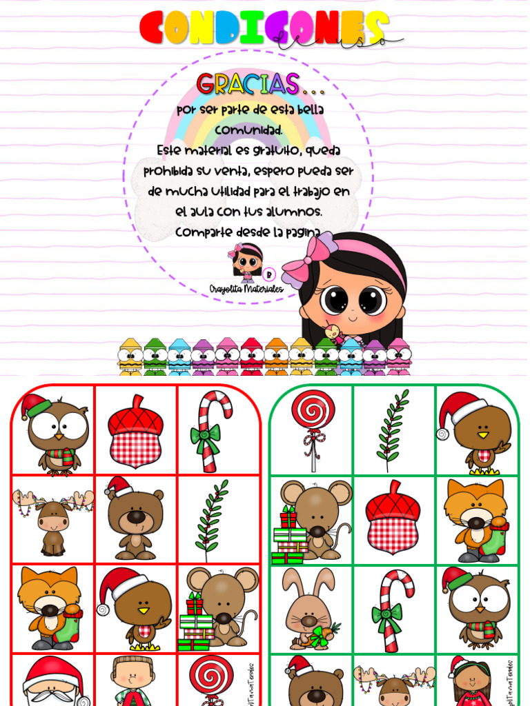 Bingo Loteria Navidena para Jugar y Divertirse | PDF
