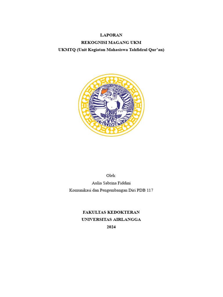 Rekognisi Magang Ukm | PDF