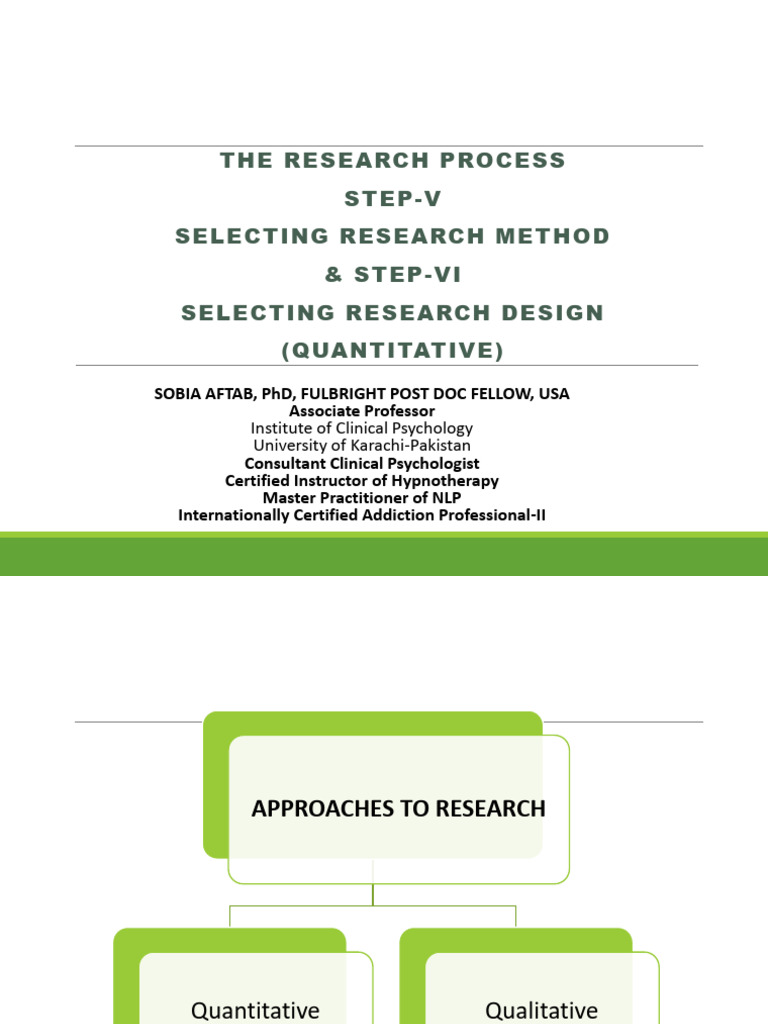 6-RESEARCH PROCESS-STEP-5-SELECT A RESEARCH METHOD_241209_141852 | PDF ...