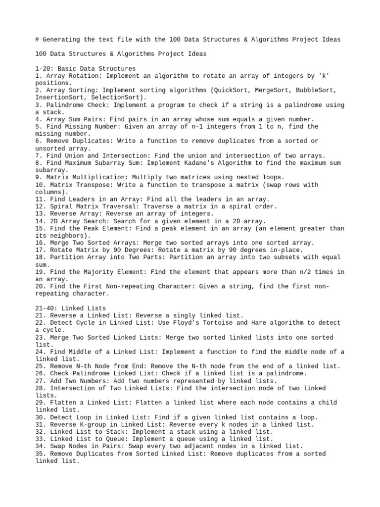 100_DataStructures_Algorithms_Projects | PDF | Queue (Abstract Data ... 100_DataStructures_Algorithms_Projects | PDF | Queue (Abstract Data ...