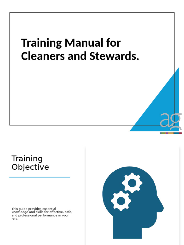 Proposed Training Manual Draft For Cleaners and Stewards | PDF ...