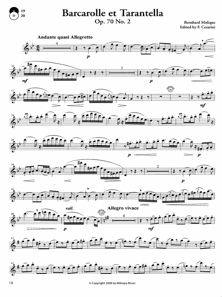 B.molik Barkarolla I Tarantella | PDF