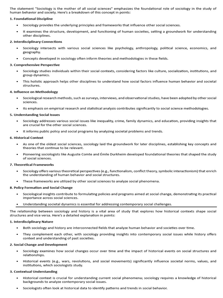 Sociology Chapter - 2 Detailed | PDF | Sociology | Methodology