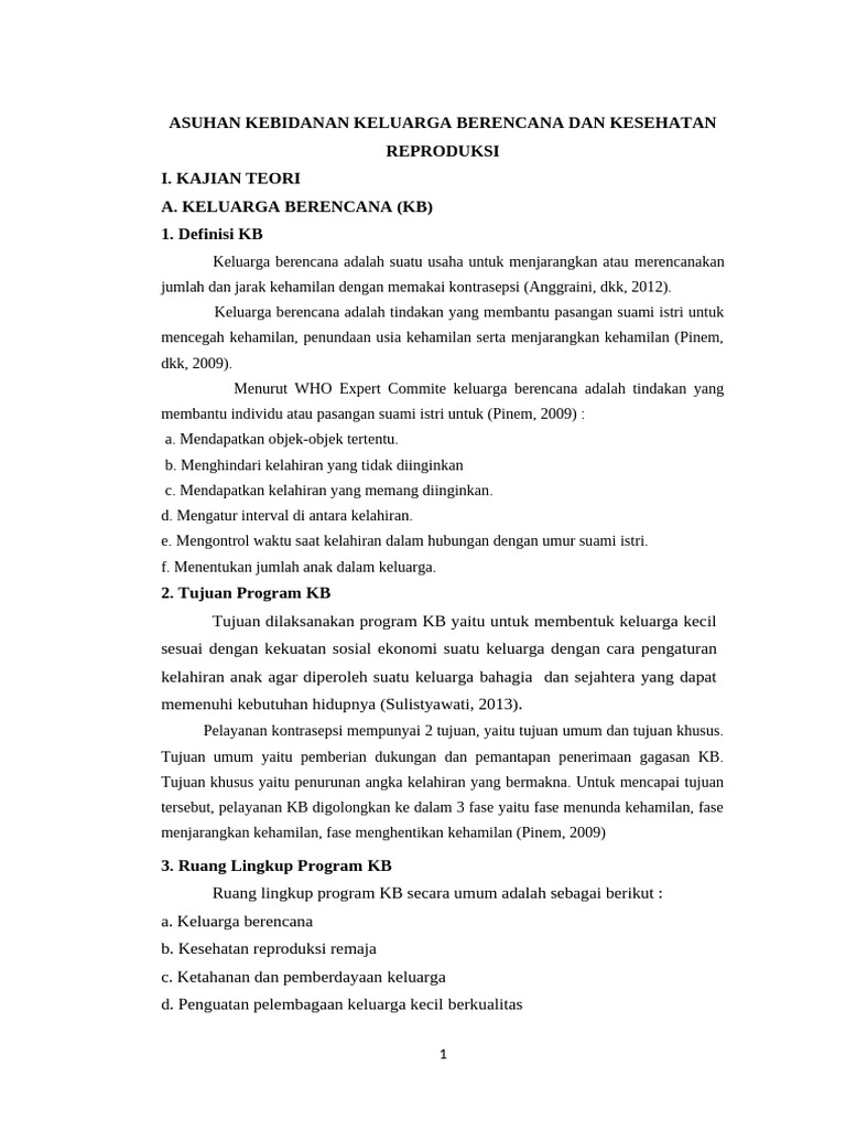 LP KB dan Kespro | PDF