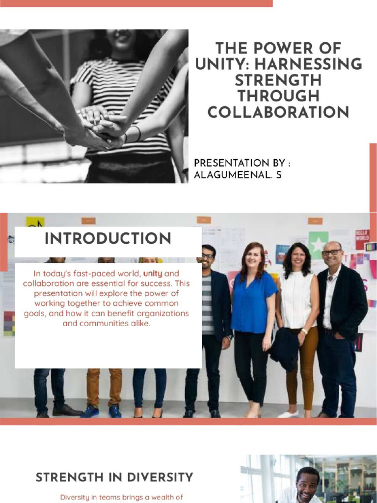 Unity Through Diversity and Support | PDF | Social Psychology | Psychology