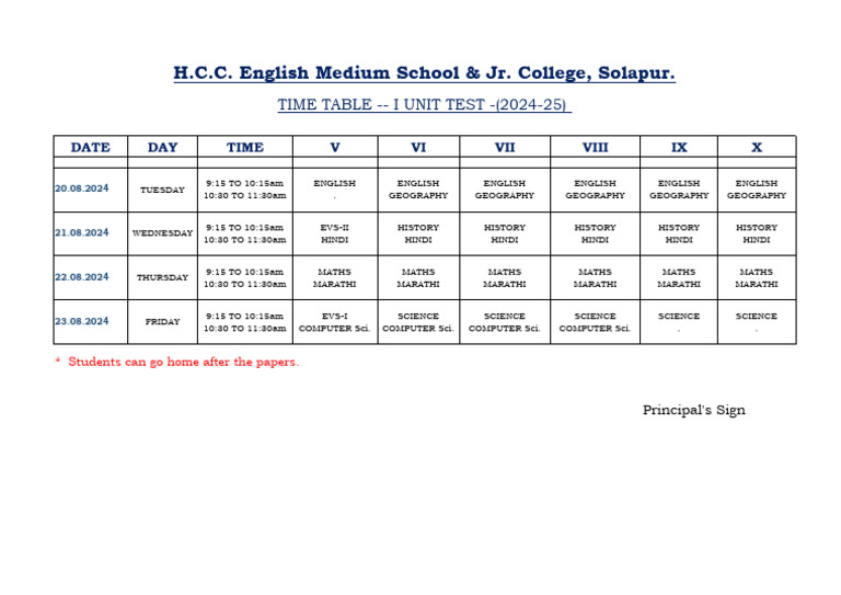 IUT Timt Table | PDF