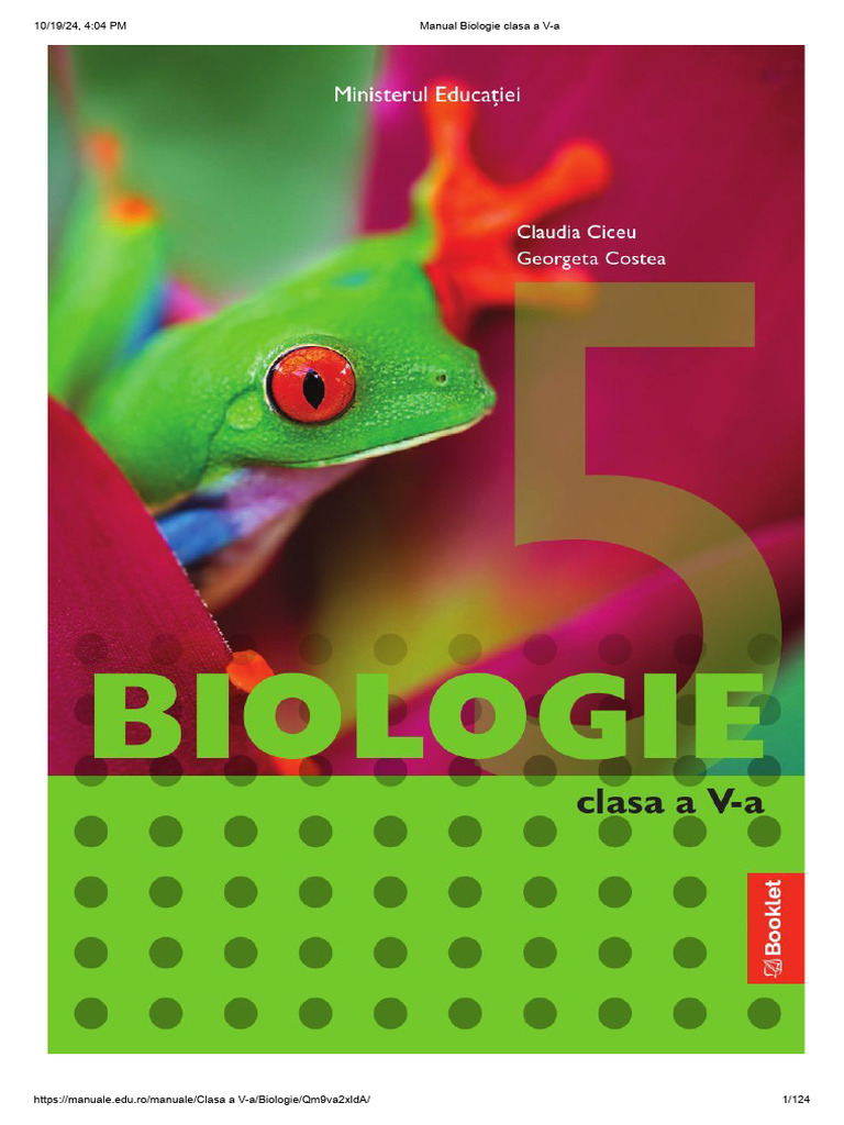 Mnaual Biologie Cls V | PDF