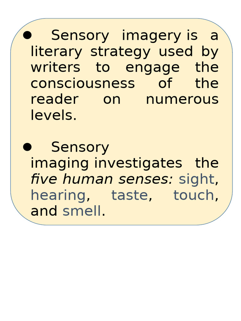 Sensory Intro | PDF
