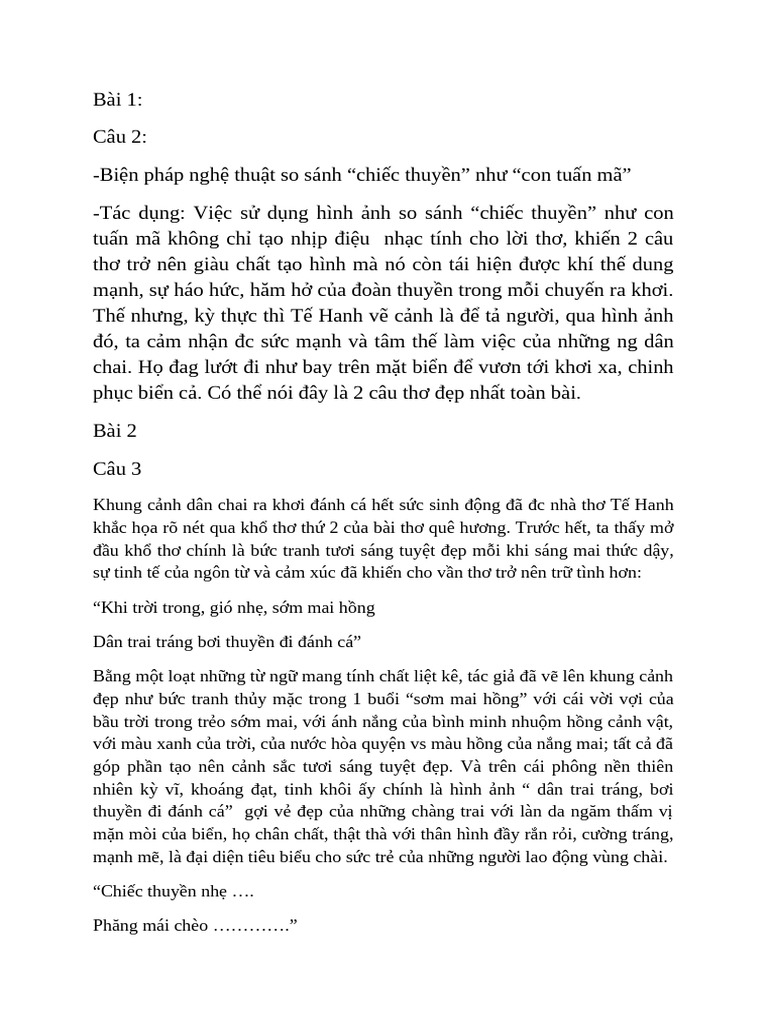 cảnh dân chài ra khơi đánh cá | PDF