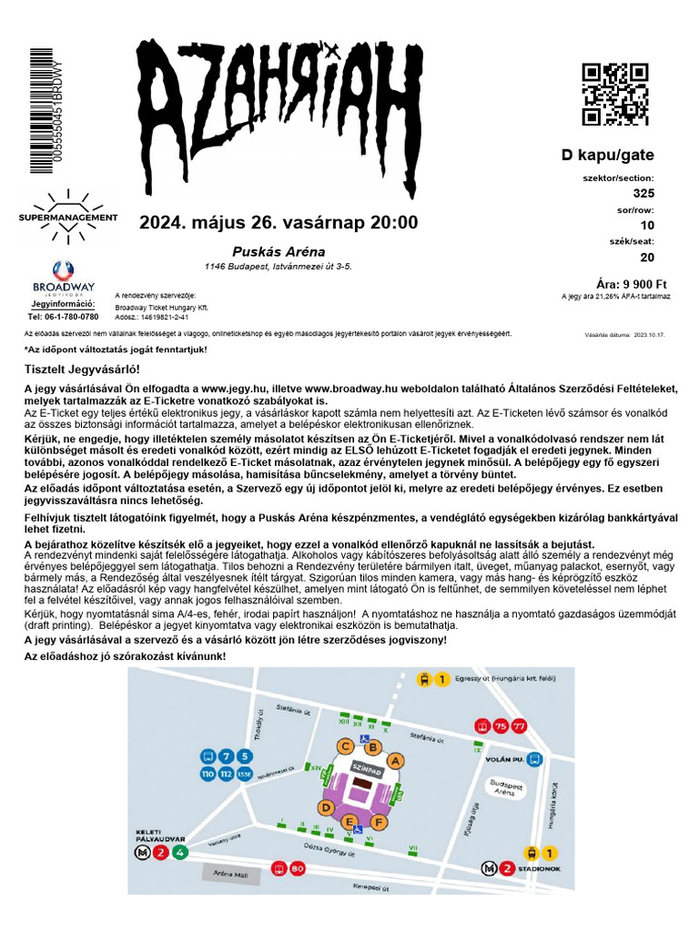 Ticketswap Azahriah Ticket 25522248 | PDF