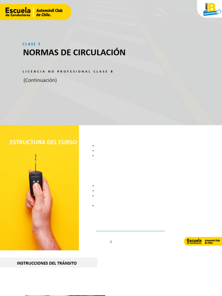 3 Clase 3 Normas de Circulacion | PDF | Tráfico | Semáforo