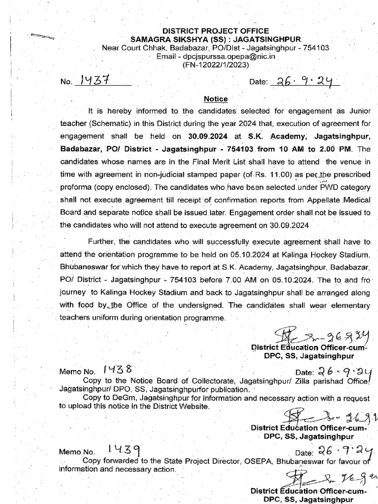 Excution of Agreement DPC SSA | PDF
