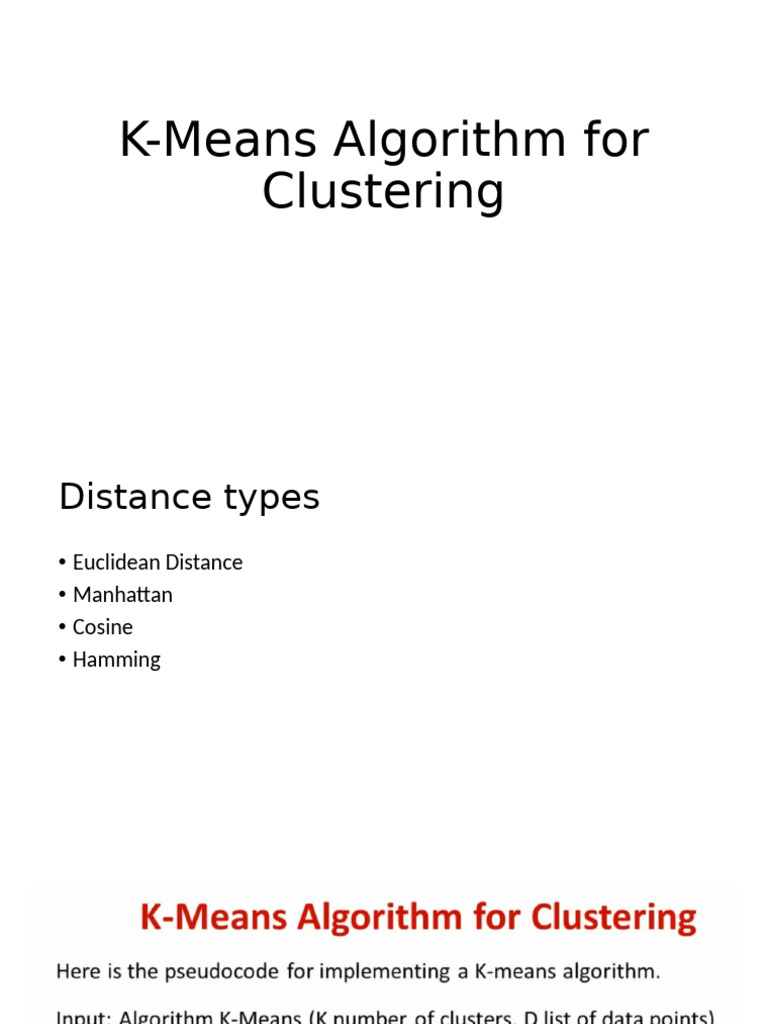 Adv and Disadv of K Means Clustering | PDF