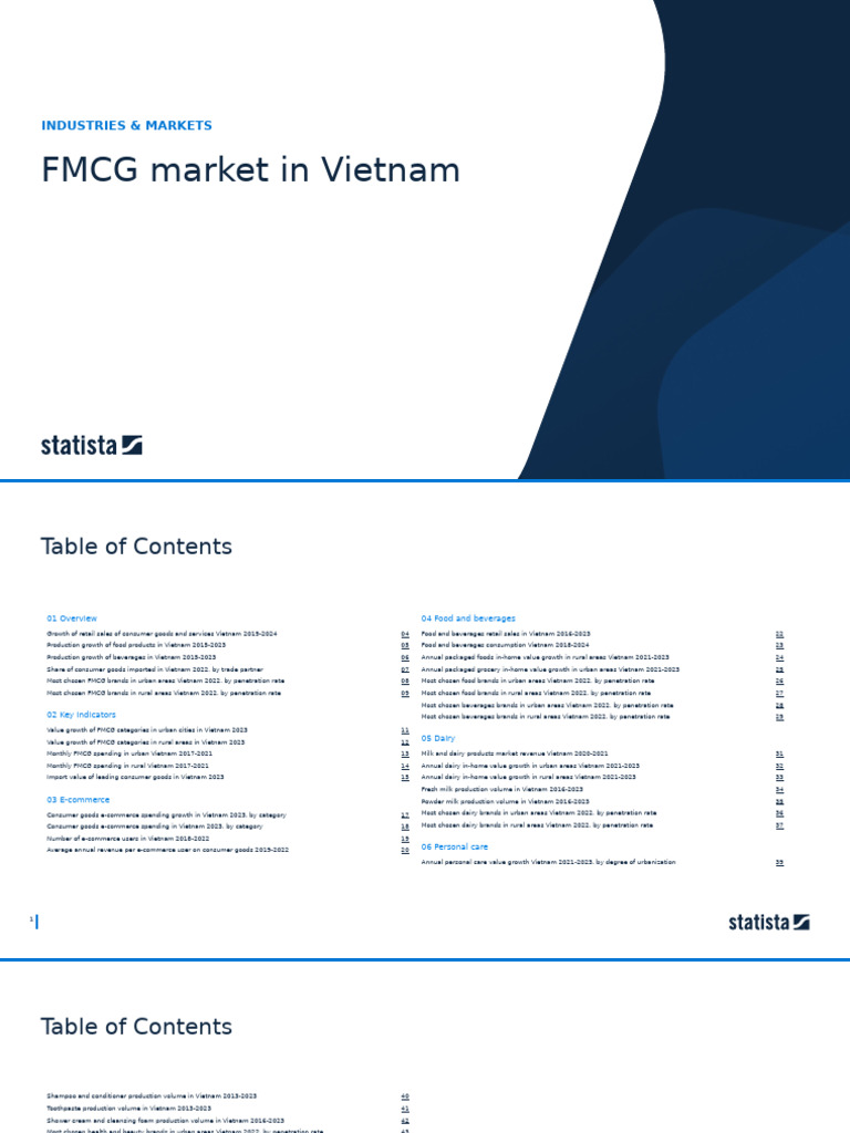 Study Id72509 FMCG in Vietnam | PDF | E Commerce | Drink
