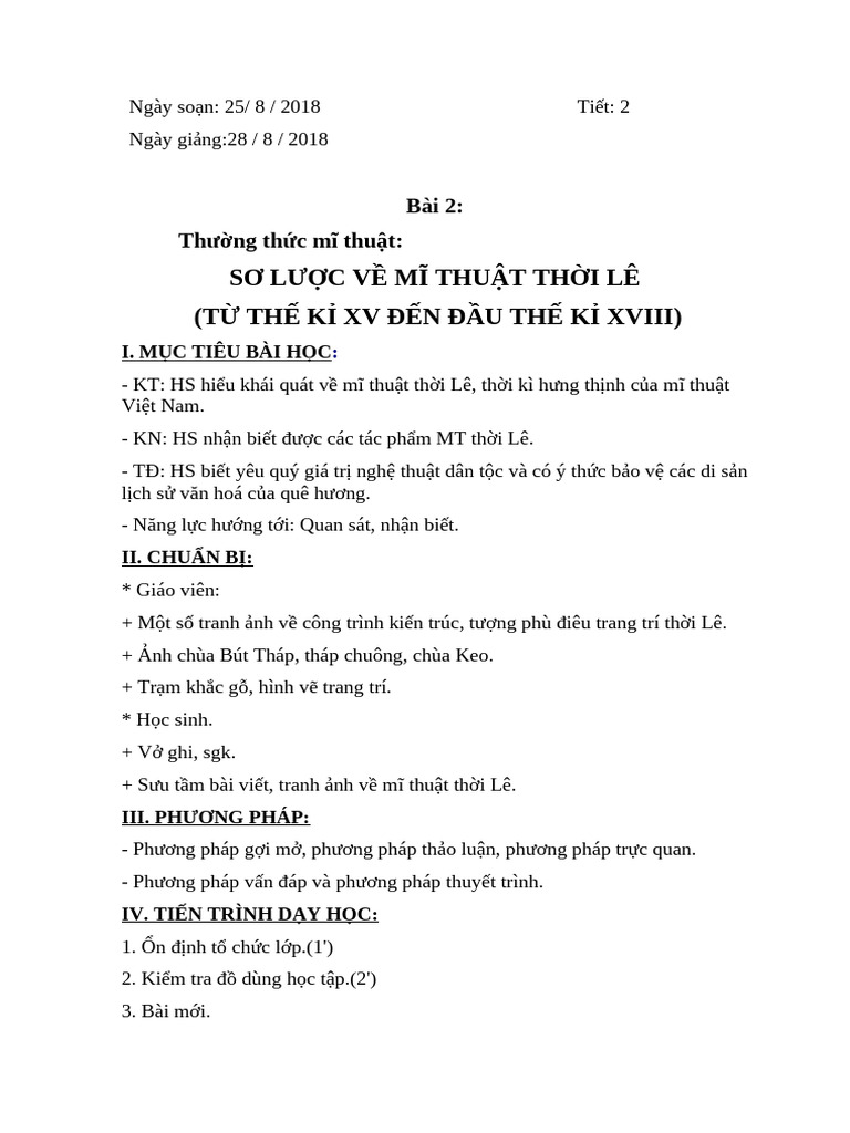 Mi Thuat 8 | PDF