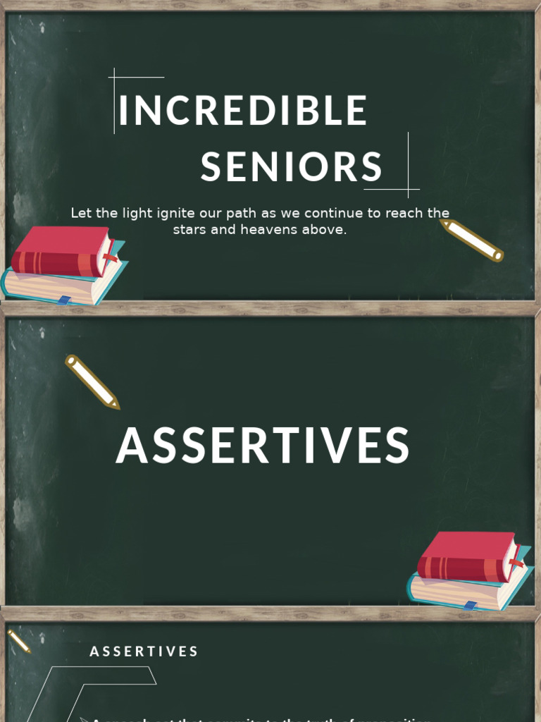 Incredible Seniors (Assertives PPTX) | PDF