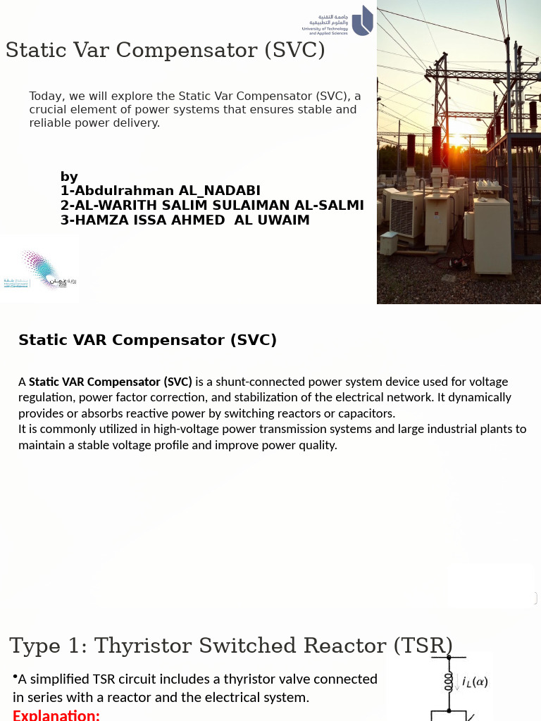 Static Var Compensator Svc A Deep Dive Pdf Electrical Components