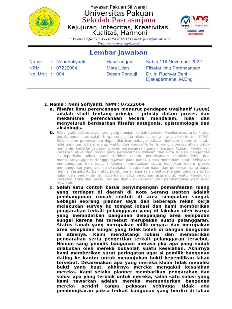 #Template LEMBAR JAWABAN | PDF