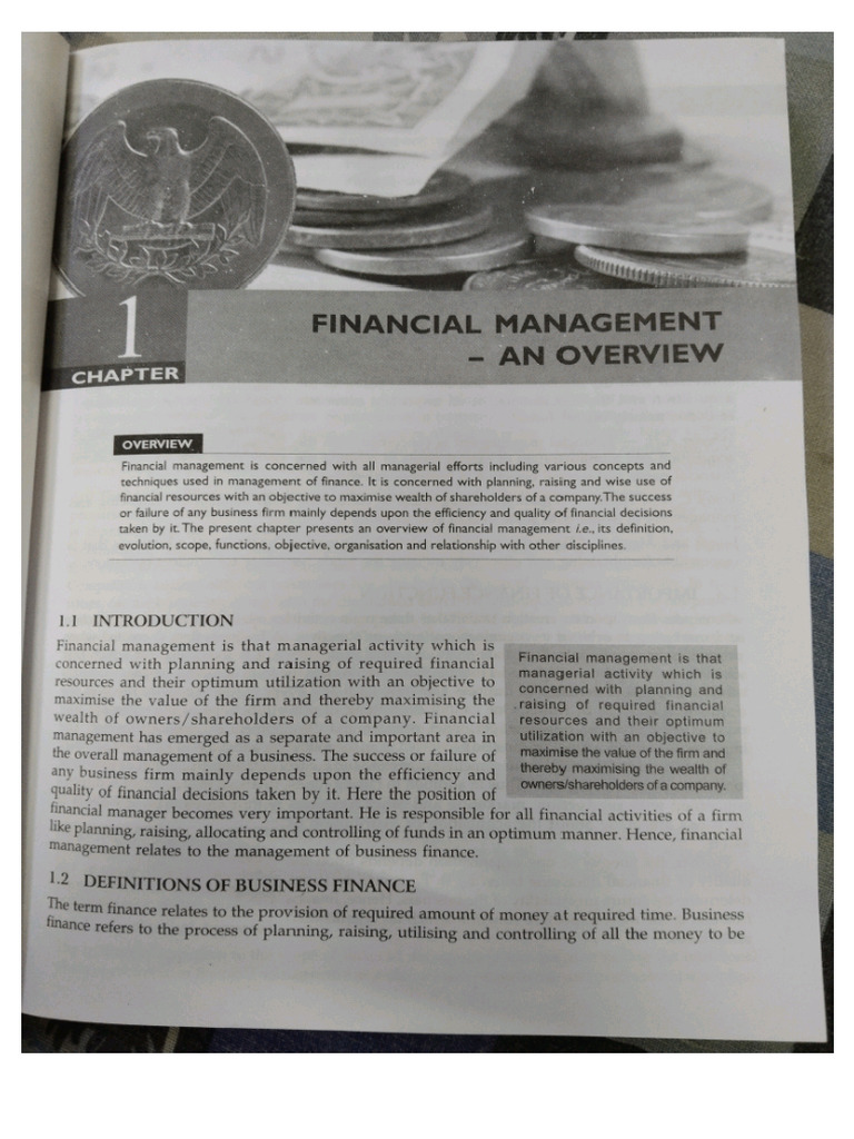 Chapter-1 Financial Management | PDF