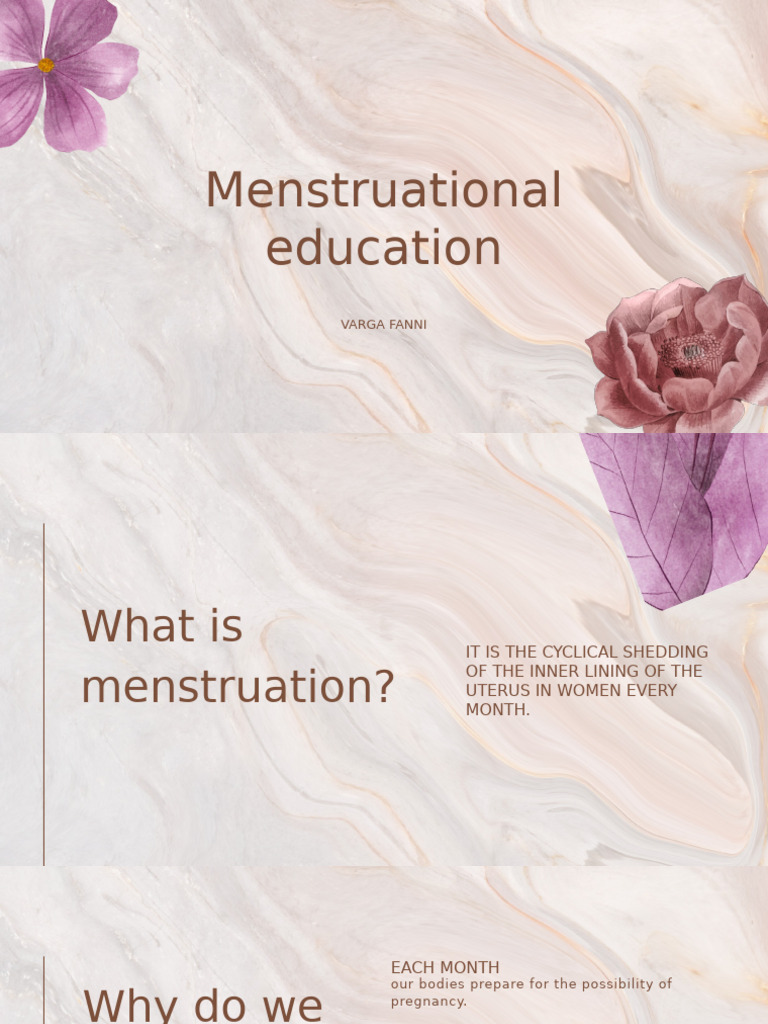 Menstruation and the Female Cycle | PDF | Menstrual Cycle | Sexual Anatomy
