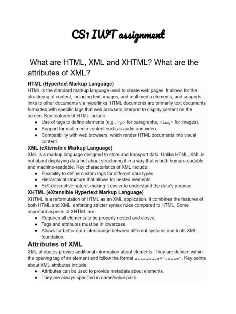IWT Assignment 1 | PDF | World Wide Web | Internet & Web