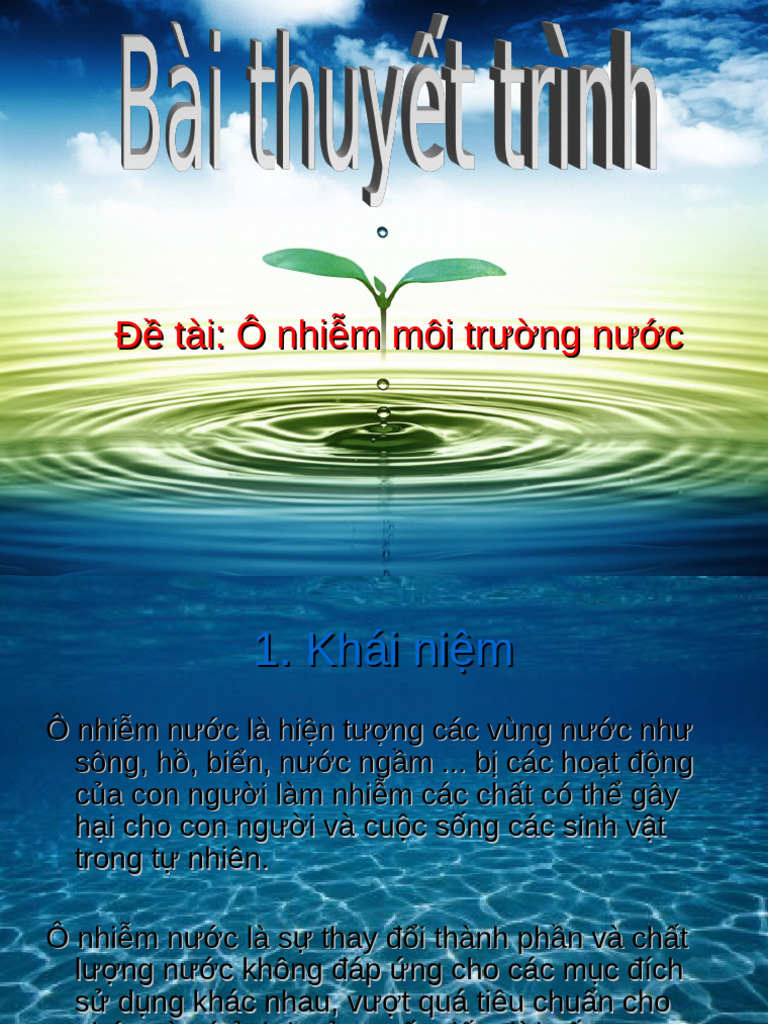 O Nhiem Moi Truong Nuoc | PDF