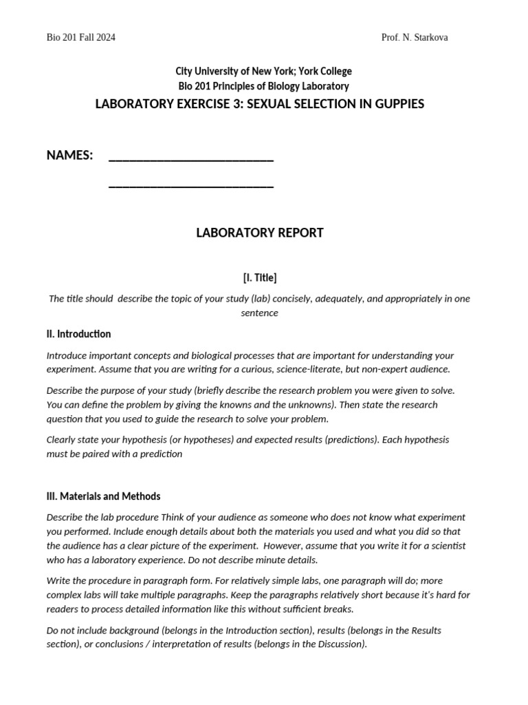 Bio201Lab - F24 - Lab3 - Lab Report 2 | PDF | Hypothesis | Data