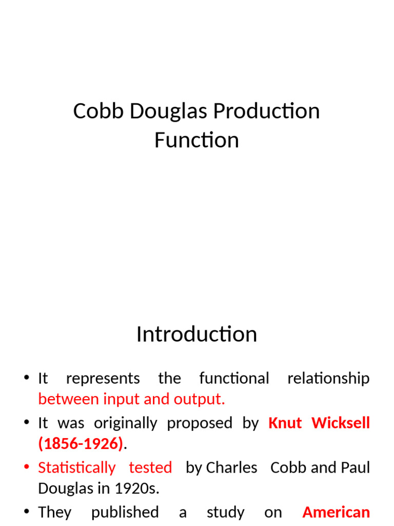 6 Cobb Douglus Production Function | PDF | Production Function | Economies