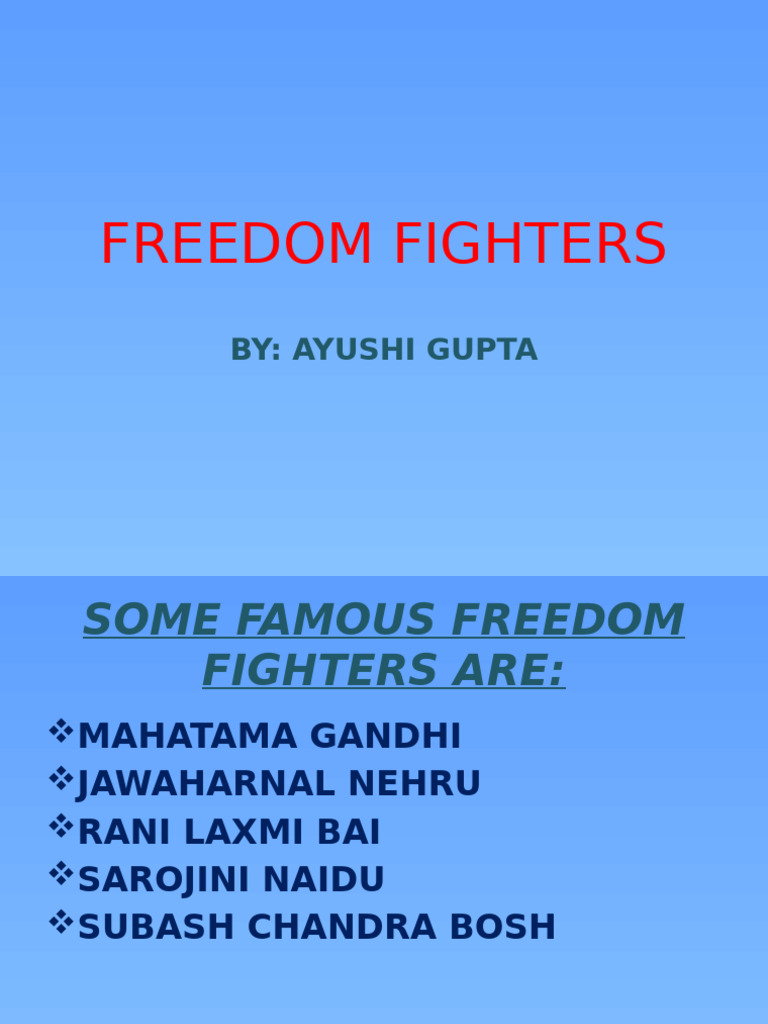 Freedom Fighters | PDF