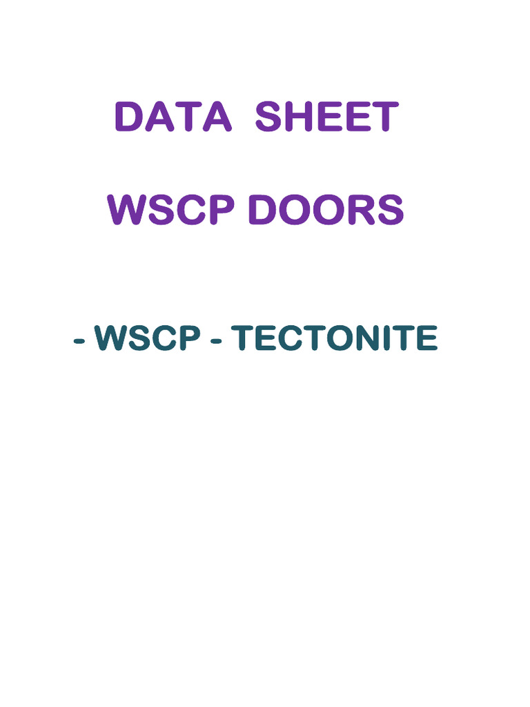 04 Data Sheet-Wscp Tectonite Composite Mineral | PDF
