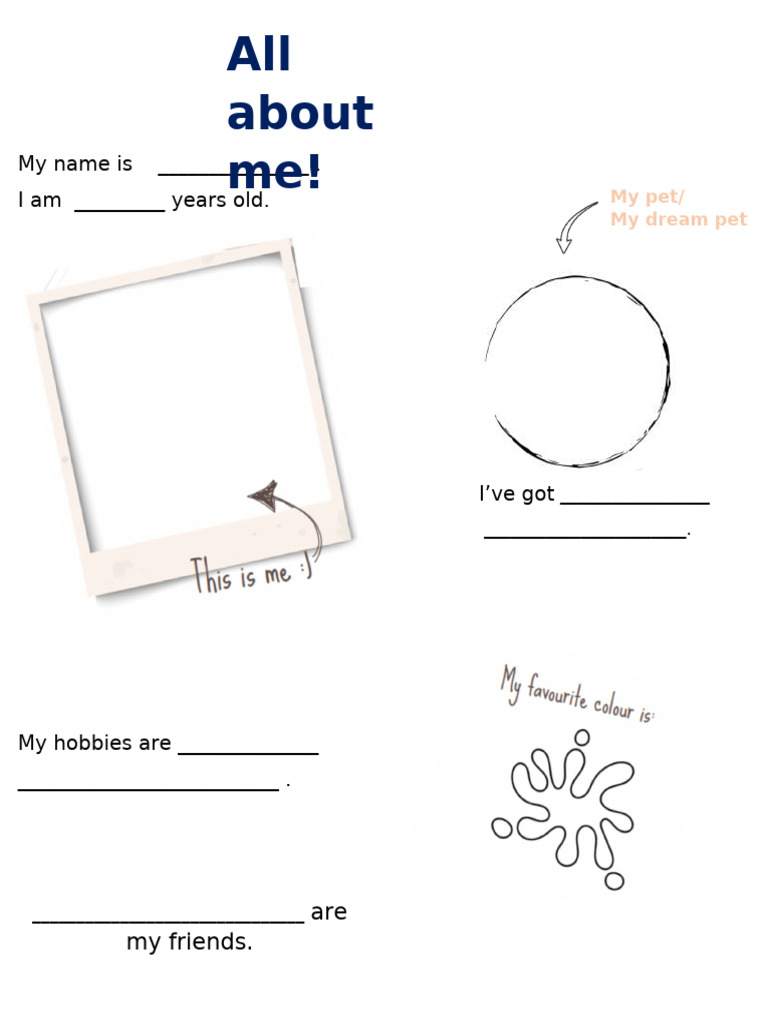 All About Me: Personal Profile | PDF