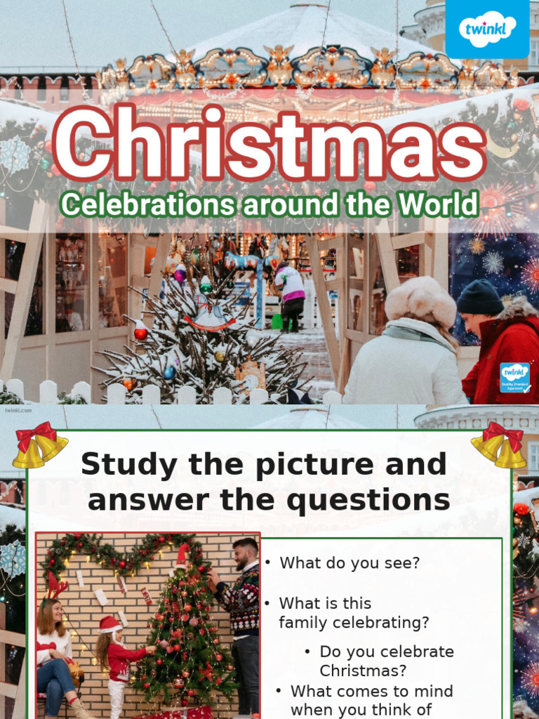 T 1681968011 Esl Christmas Celebrations Around The World Adults b1 b2 Ver 1 | PDF | Christmas ...