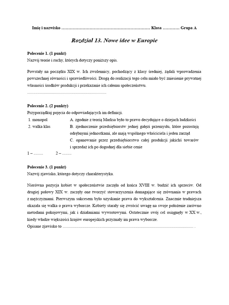 h7p Kartkowka R 13 | PDF